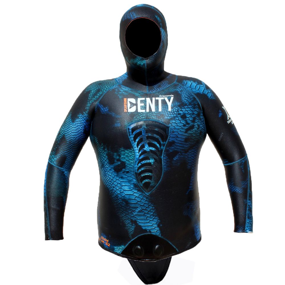 Neoprenanzug speerfischen Denty Spearfishing Anaconda blau 3 mm ...