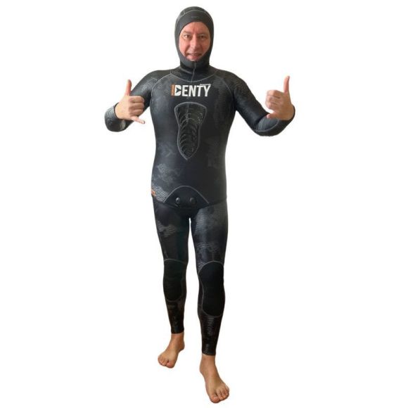 Neoprenanzug speerfischen Denty Spearfishing Anaconda grau 3 mm ...
