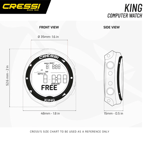 Speerfischen und Tauch-computer Cressi King